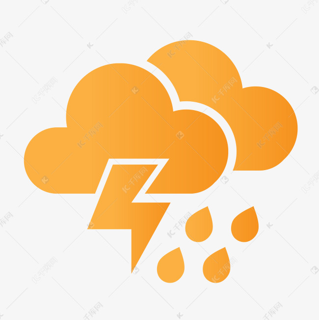 雷阵雨图标素材图片免费下载-千库网