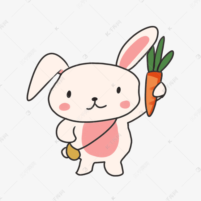 卡通小兔子素材图片免费下载-千库网