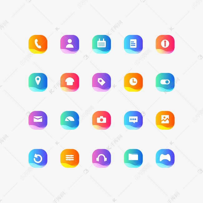 简洁主题IOCN图标素材图片免费下载-千库网