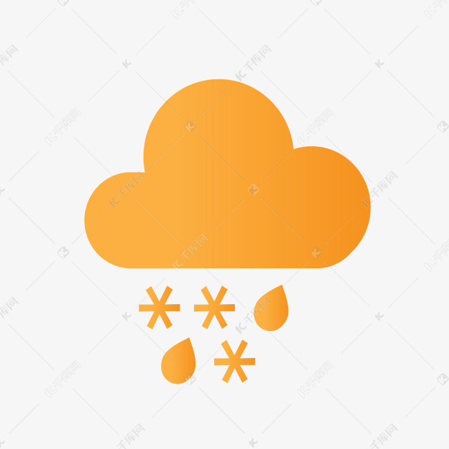 雨夹雪图标素材图片免费下载-千库网