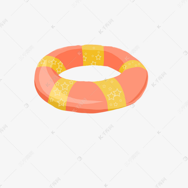 夏天夏日游泳圈卡通免抠素材图片免费下载-千库网