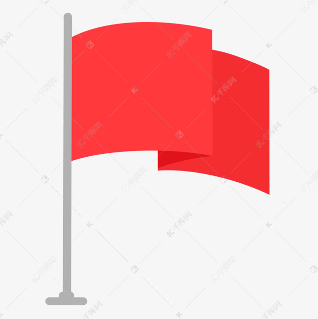 矢量小红旗素材图片免费下载-千库网