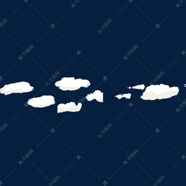 白色圆弧云朵元素素材图片免费下载-千库网