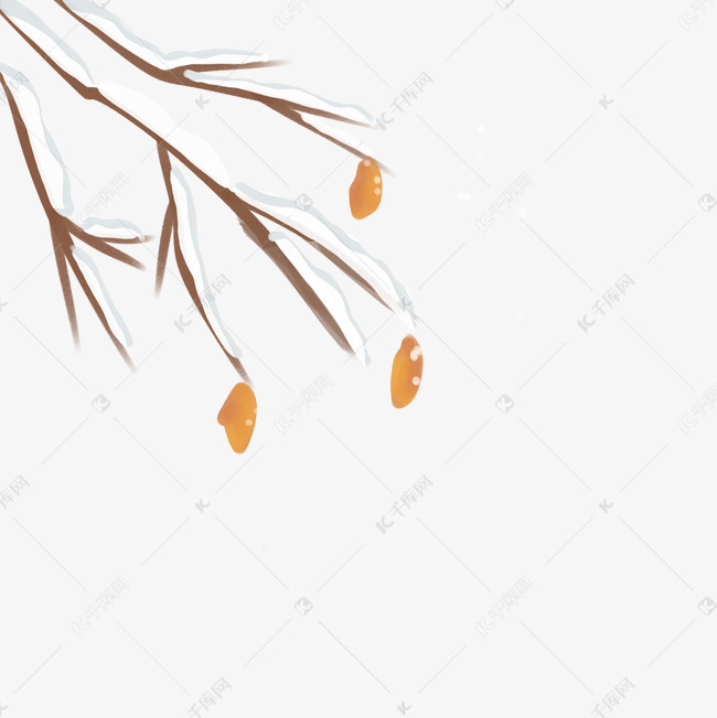 冬日树枝素材图片免费下载-千库网