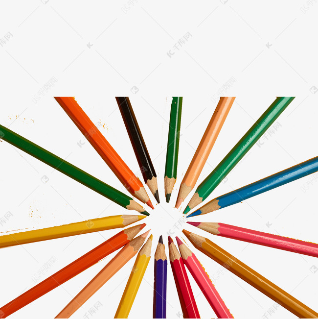 彩色画笔素材图片免费下载-千库网