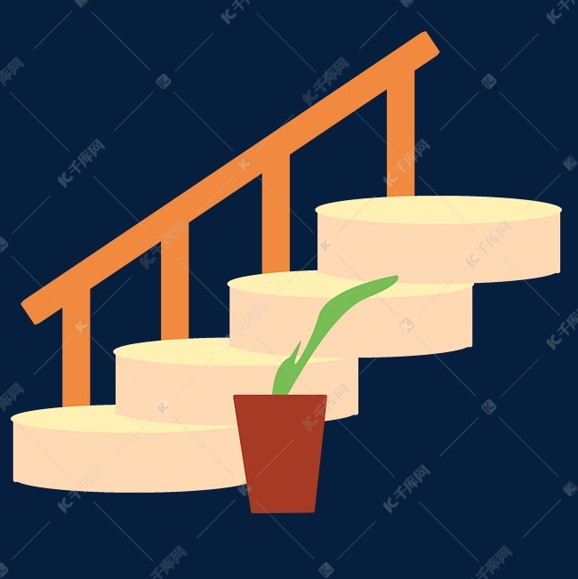 粉色创意楼梯素材图片免费下载-千库网