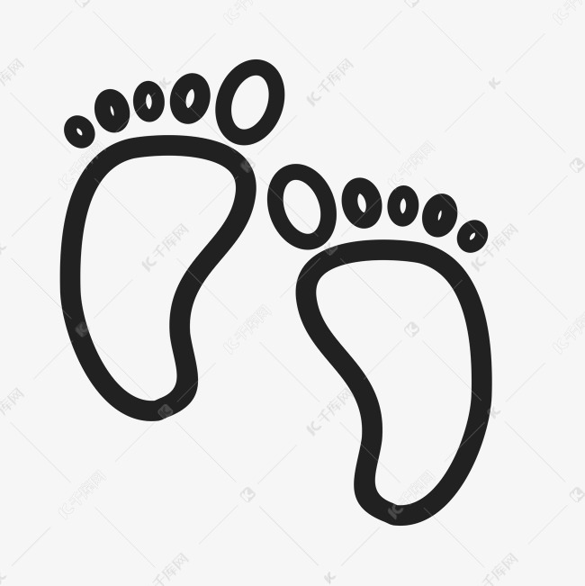 卡通脚丫素材图片免费下载-千库网
