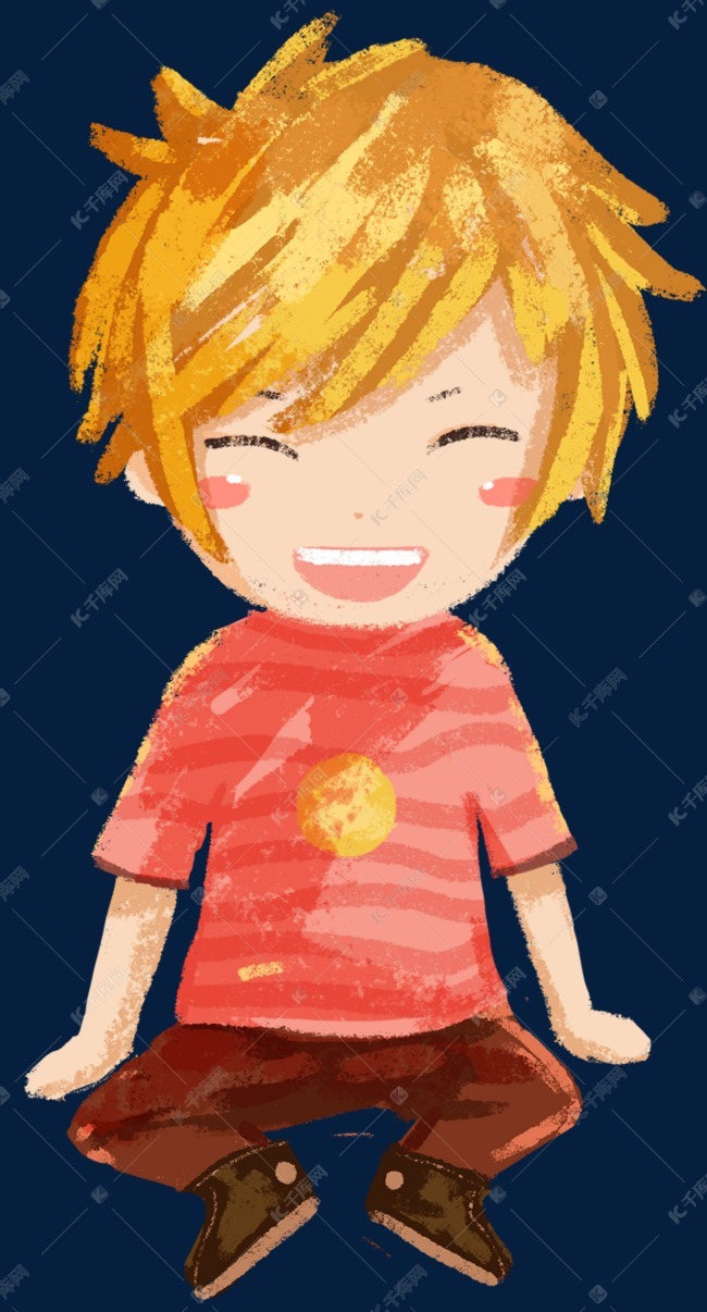 卡通男孩图案素材图片免费下载-千库网