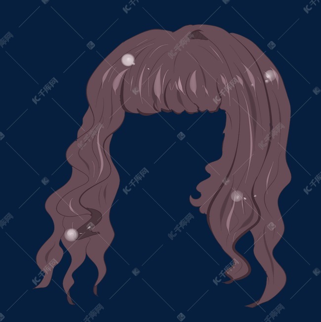 齐刘海发型女生素材图片免费下载-千库网