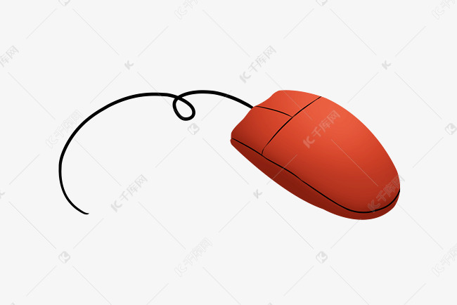 红色办公鼠标素材图片免费下载-千库网