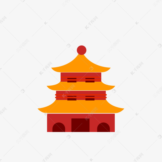 古代建筑图标素材图片免费下载-千库网