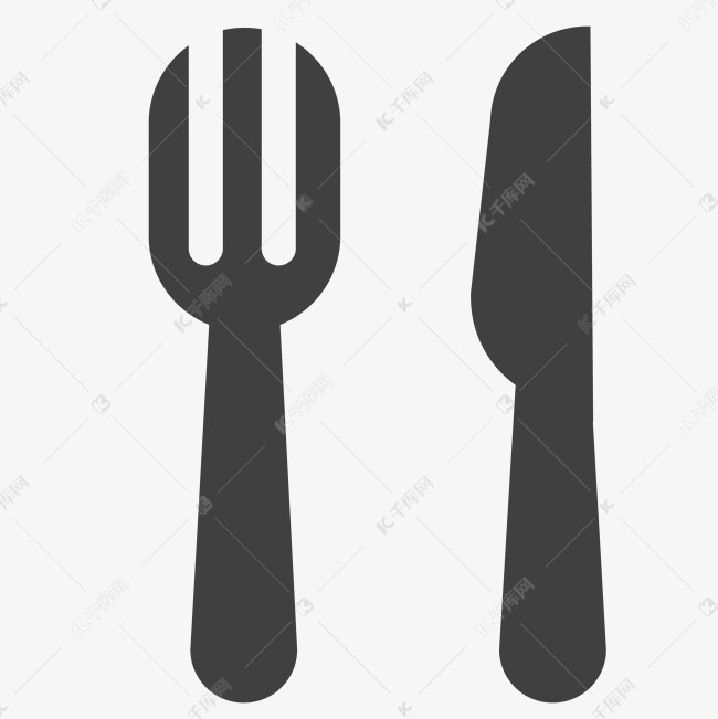 卡通的餐具刀叉素材图片免费下载-千库网