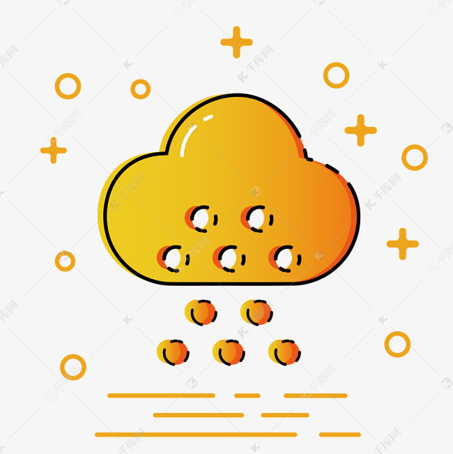 常用天气图标-小雨素材图片免费下载-千库网