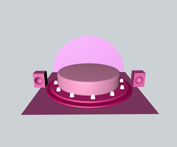 c4d舞台海报模板下载-千库网