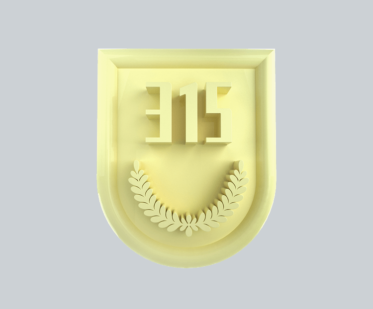 315C4D黄色立体盾牌海报模板下载-千库网