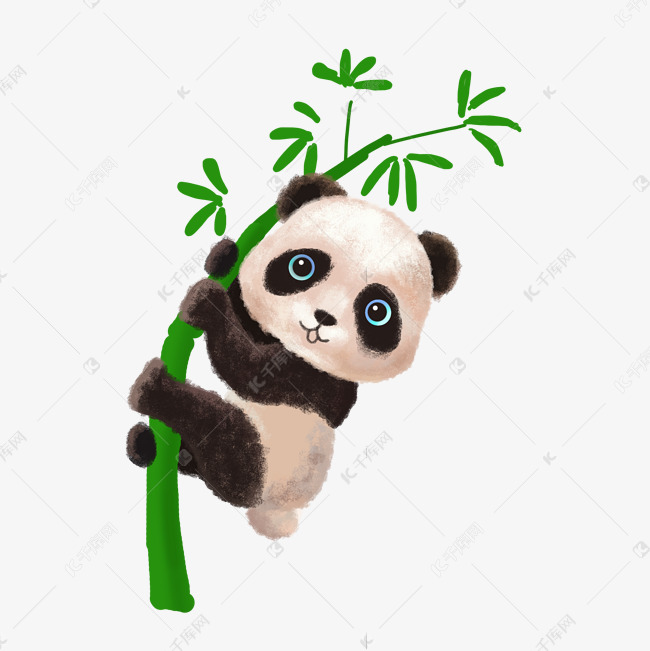 抱着竹子的熊猫素材图片免费下载-千库网