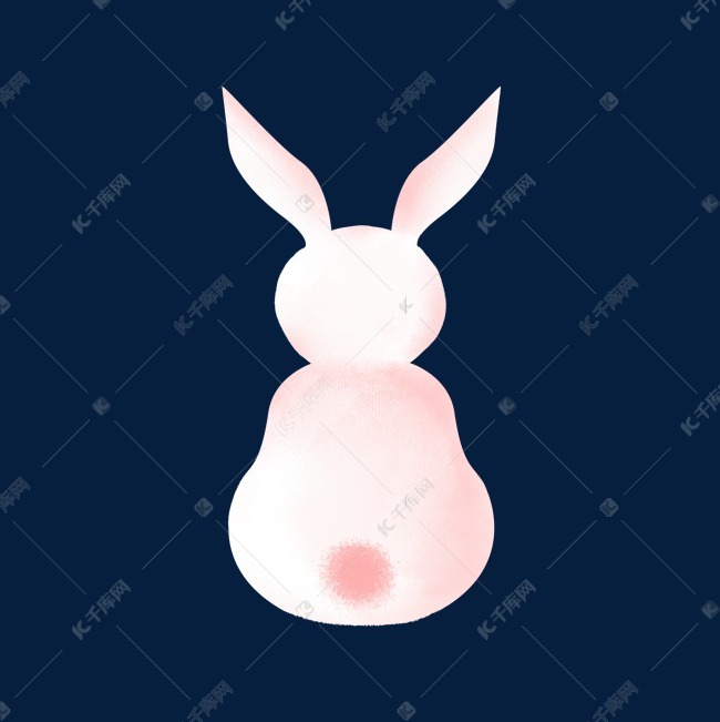 粉红兔子素材图片免费下载-千库网