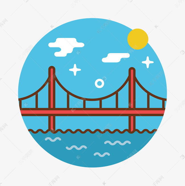 桥梁图标素材图片免费下载-千库网