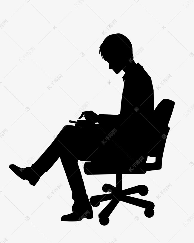 看手机剪影人物素材图片免费下载-千库网