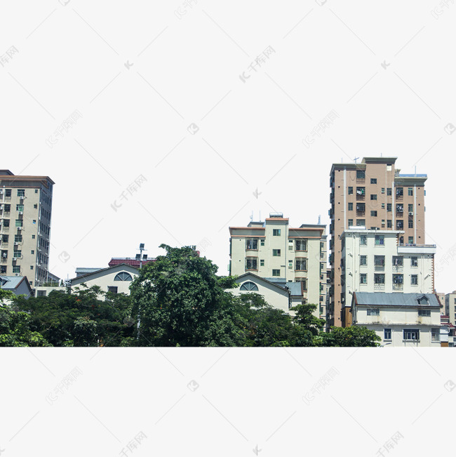 一排房子素材图片免费下载-千库网