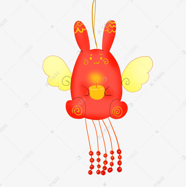 中秋兔子灯笼素材图片免费下载-千库网
