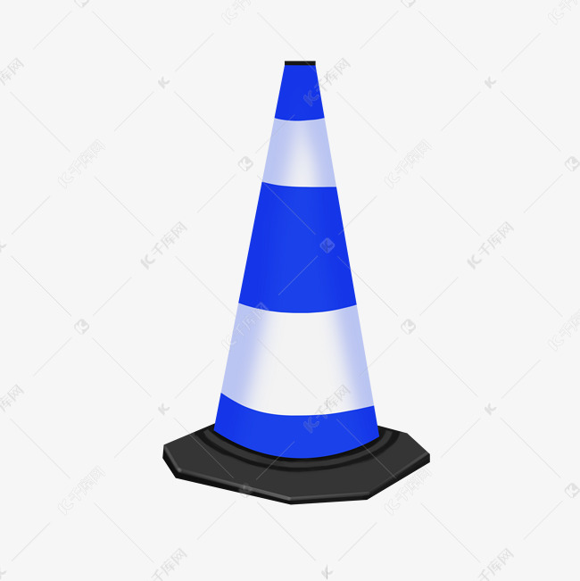 蓝色路障交通素材图片免费下载-千库网