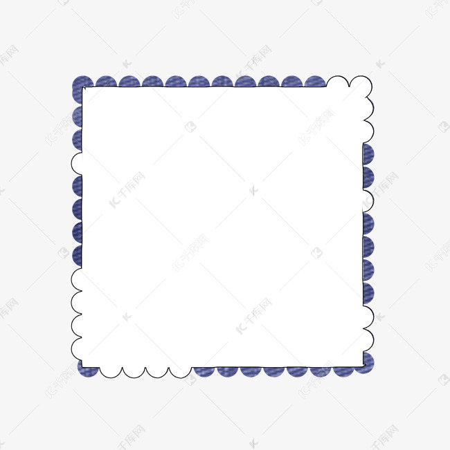 简约花边边框素材图片免费下载-千库网