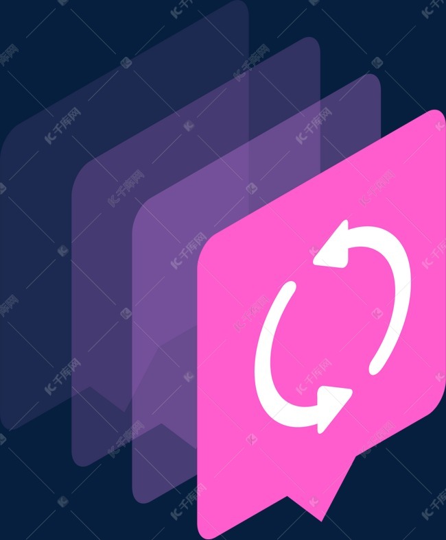 矢量立体旋转图标素材图片免费下载-千库网