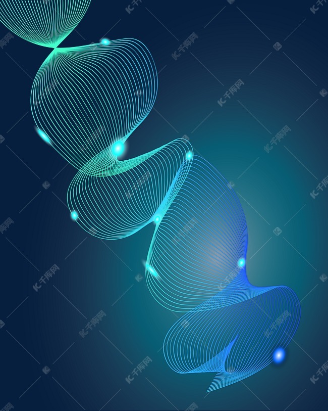 蓝色的光纤素材图片免费下载-千库网