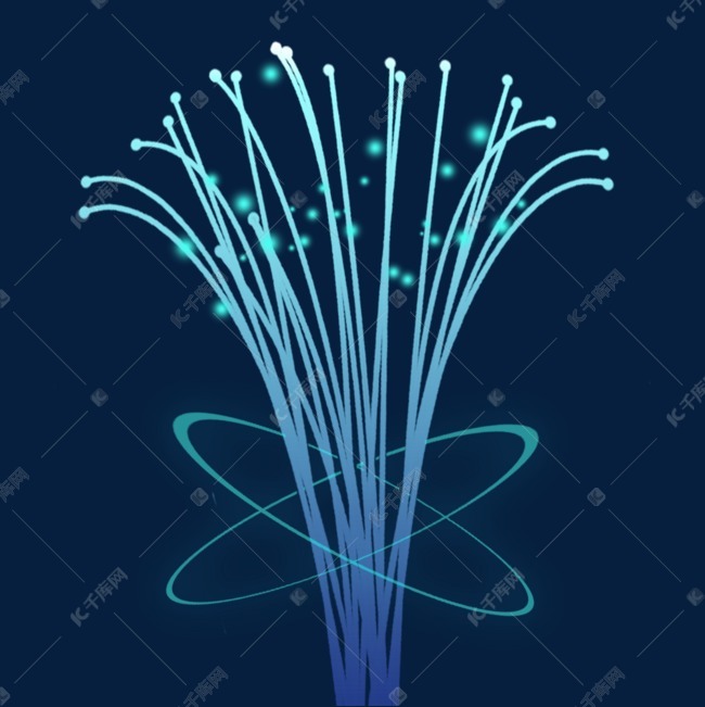 蓝色光纤素材图片免费下载-千库网