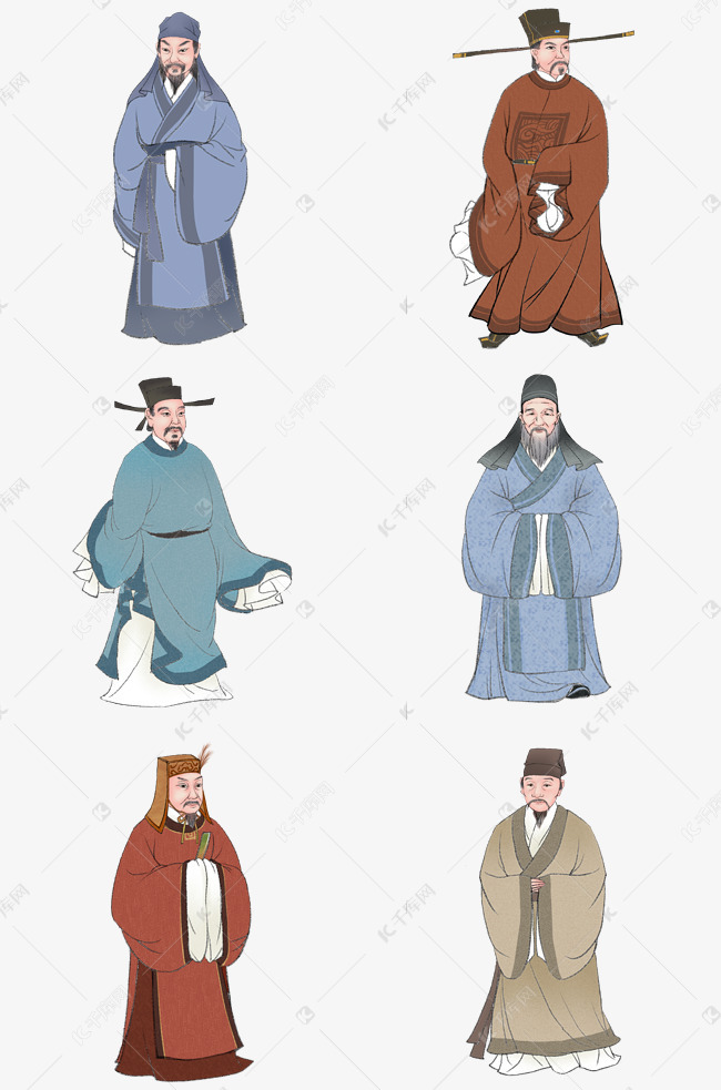 儒家国学名士合集素材图片免费下载-千库网