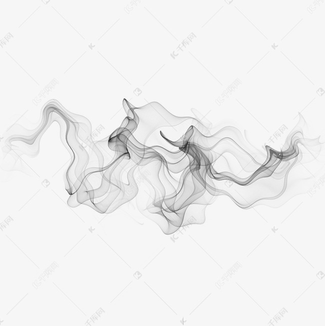 波浪烟雾笔刷素材图片免费下载-千库网