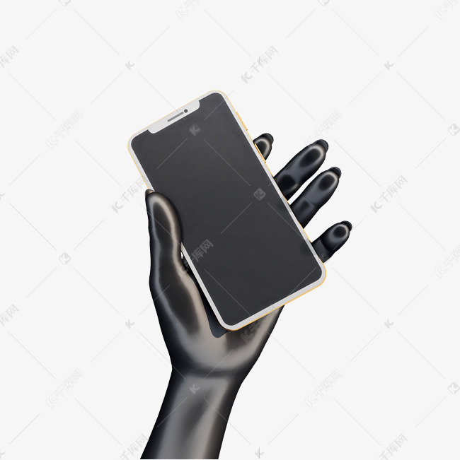 单手拿手机png图素材图片免费下载-千库网