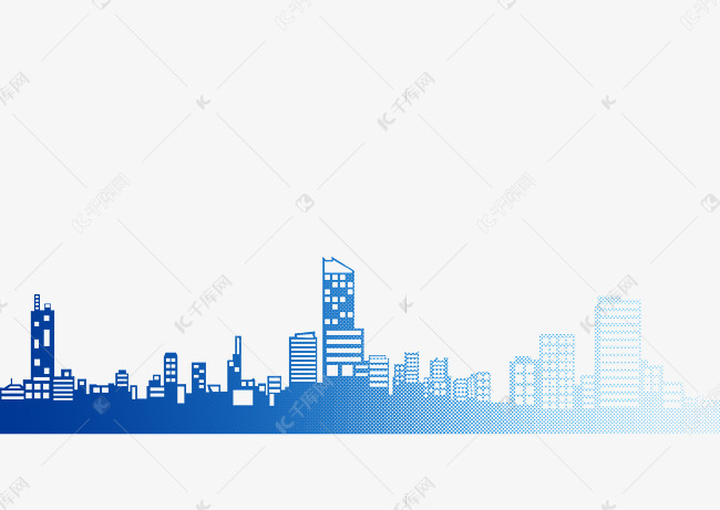 城市剪影png素材图片免费下载-千库网