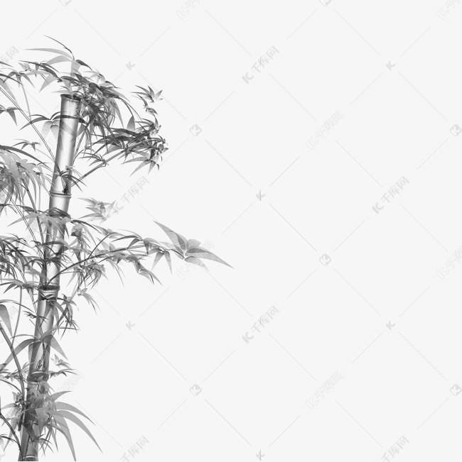水墨竹子png图素材图片免费下载-千库网