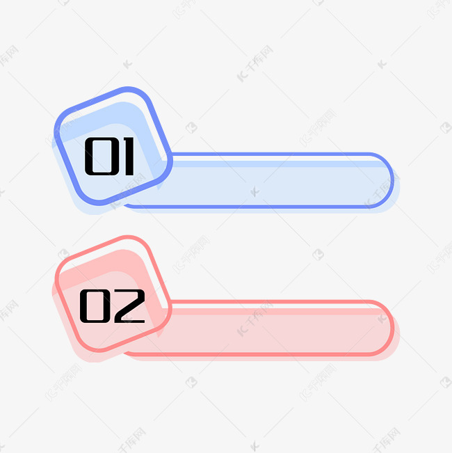 简约通用数字标签素材图片免费下载-千库网