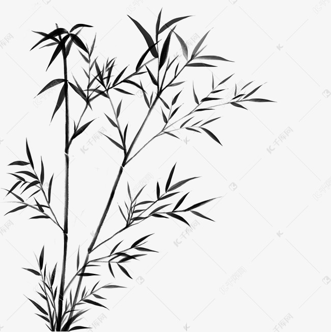 水墨竹素材图片免费下载-千库网