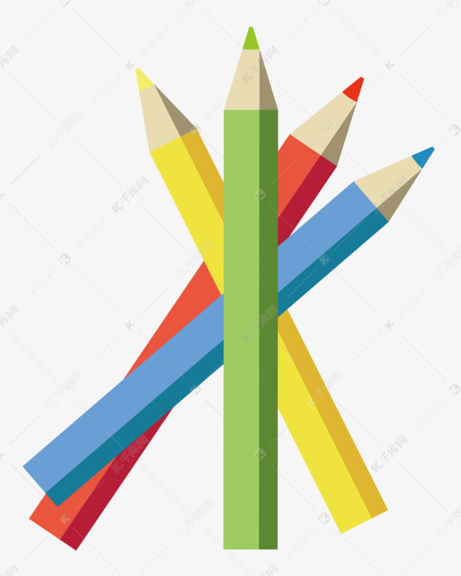 彩色绘画笔素材图片免费下载-千库网