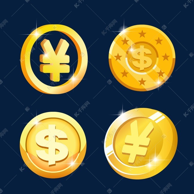金币icon立体发光金币素材图片免费下载-千库网