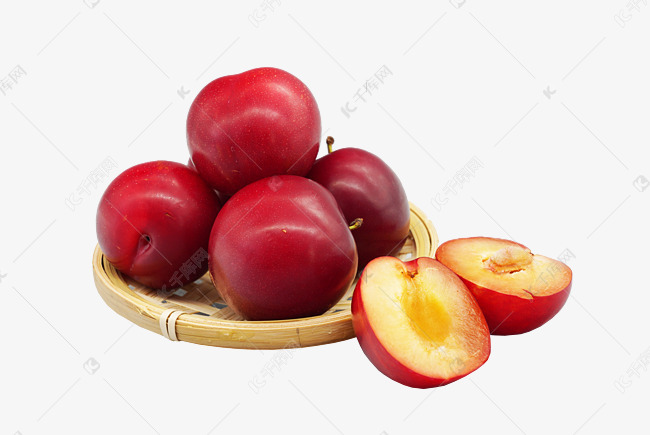 红李子新鲜水果素材图片免费下载-千库网