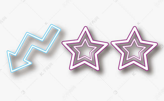 装饰星星素材图片免费下载-千库网