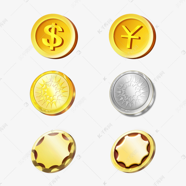 金币icon游戏素材图片免费下载-千库网