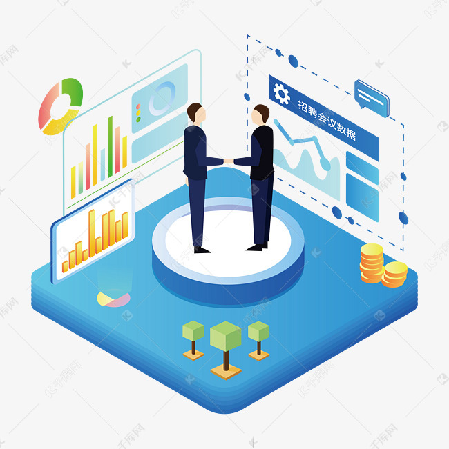 商务合作人才招聘会素材图片免费下载-千库网