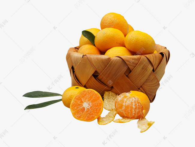 一筐蜜橘素材图片免费下载-千库网