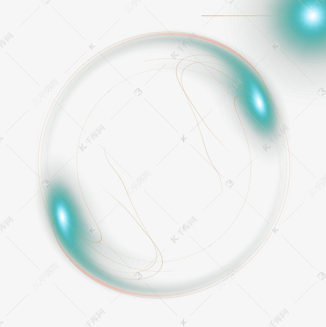 蓝色科技感光效光圈素材图片免费下载-千库网