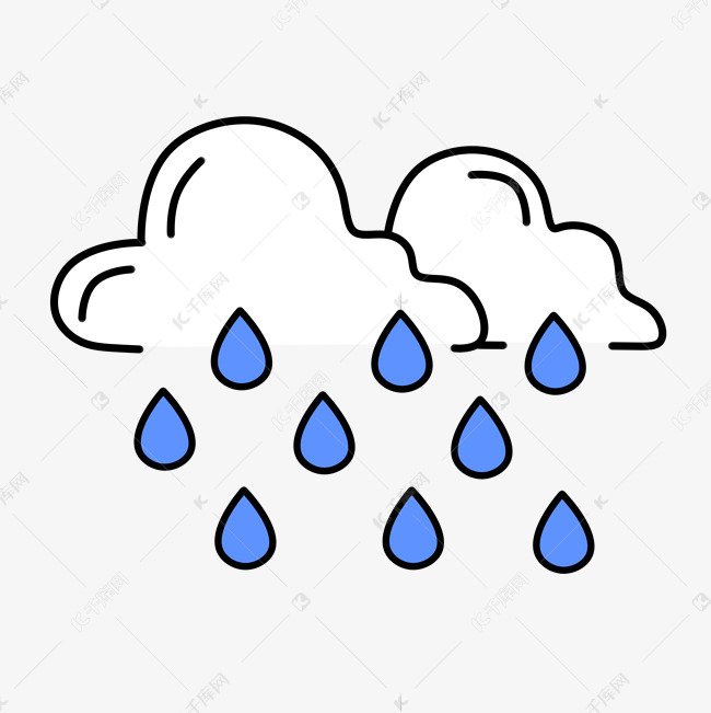 大雨自然图标素材图片免费下载-千库网