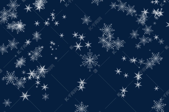 飘落雪花素材图片免费下载-千库网