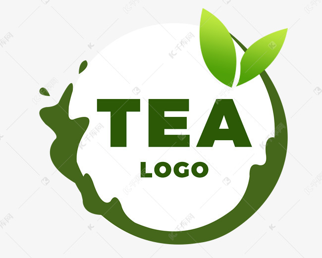 绿色茶叶LOGO素材图片免费下载-千库网