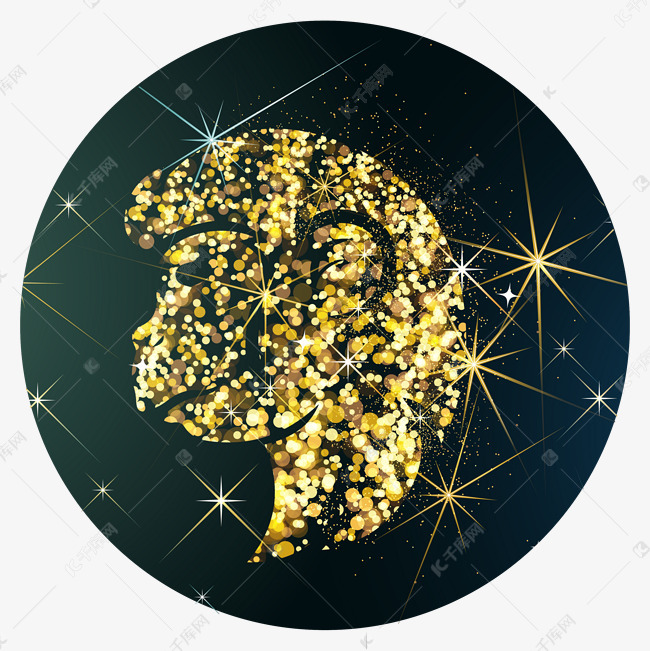 金色光晕生肖猴剪影素材图片免费下载-千库网