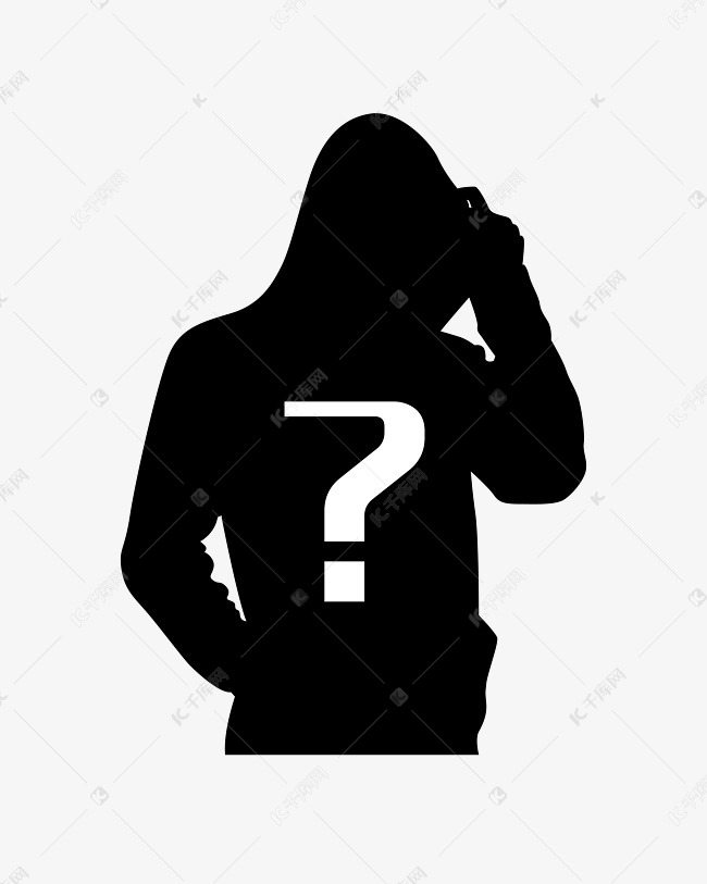 黑色人物剪影神秘素材图片免费下载 千库网